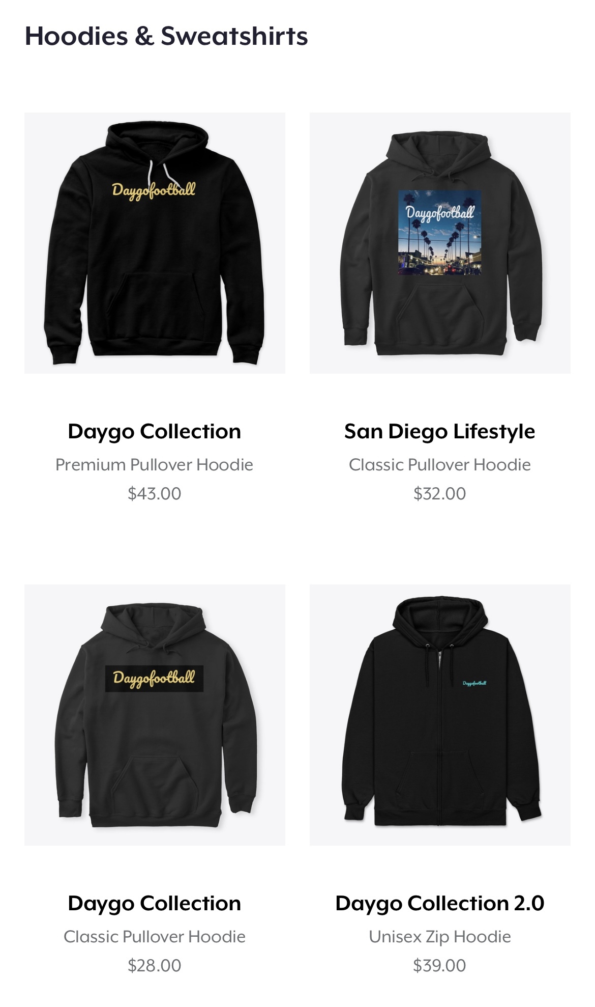 Store – Daygofootball